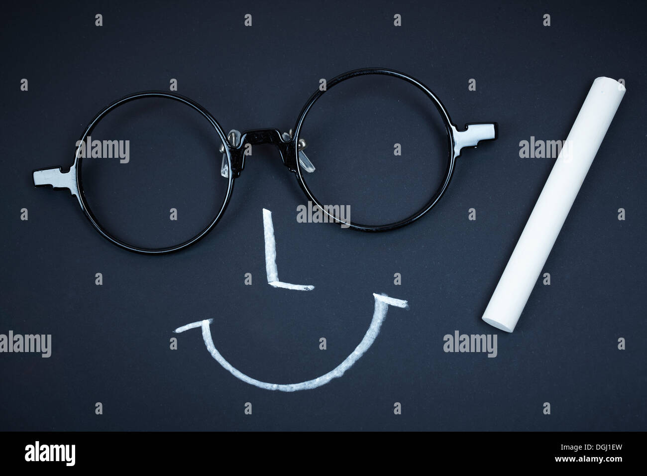 Smiley with glasses hi-res stock photography and images - Alamy