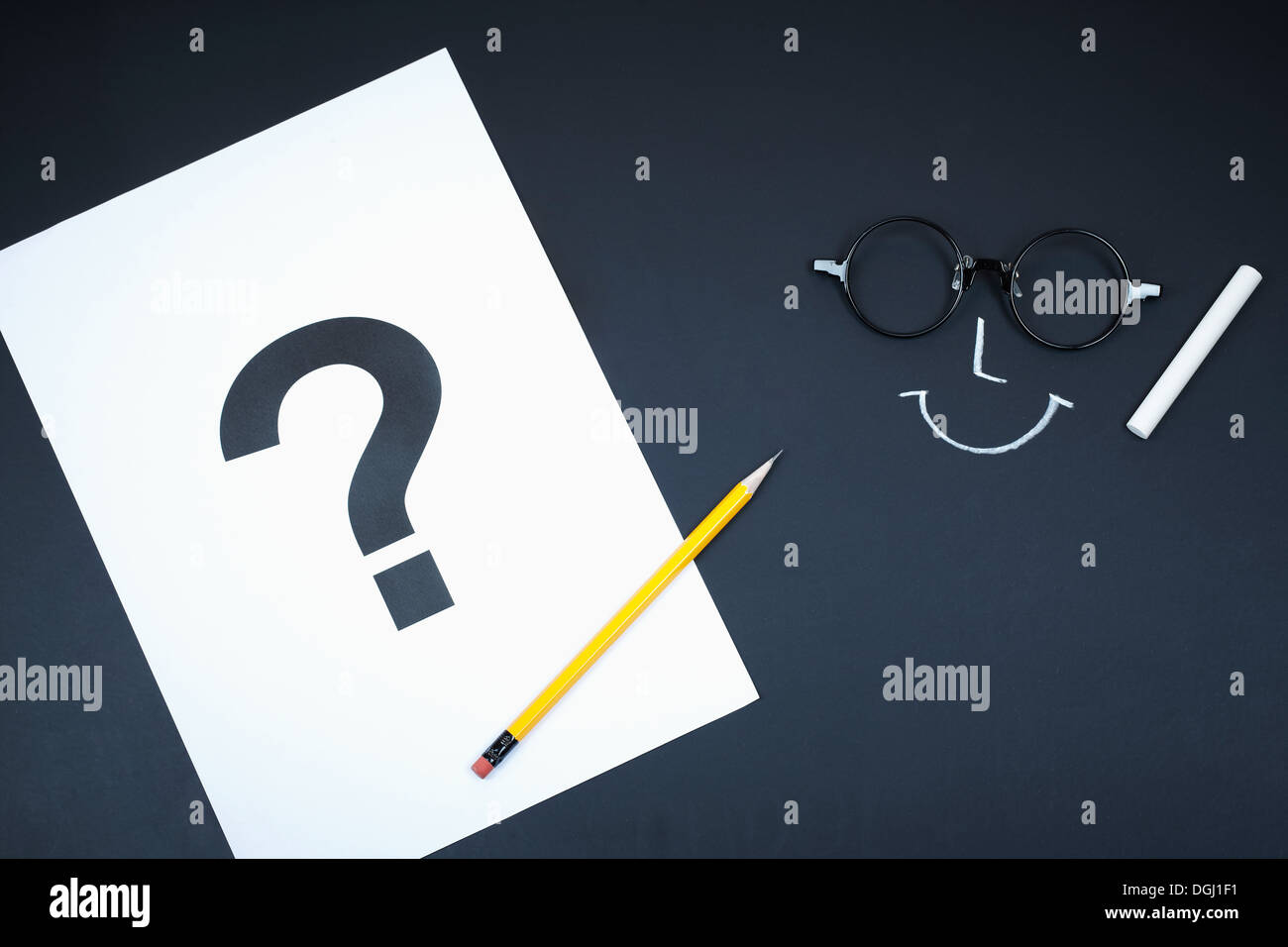 Smiley face question mark on hi-res stock photography and images - Alamy