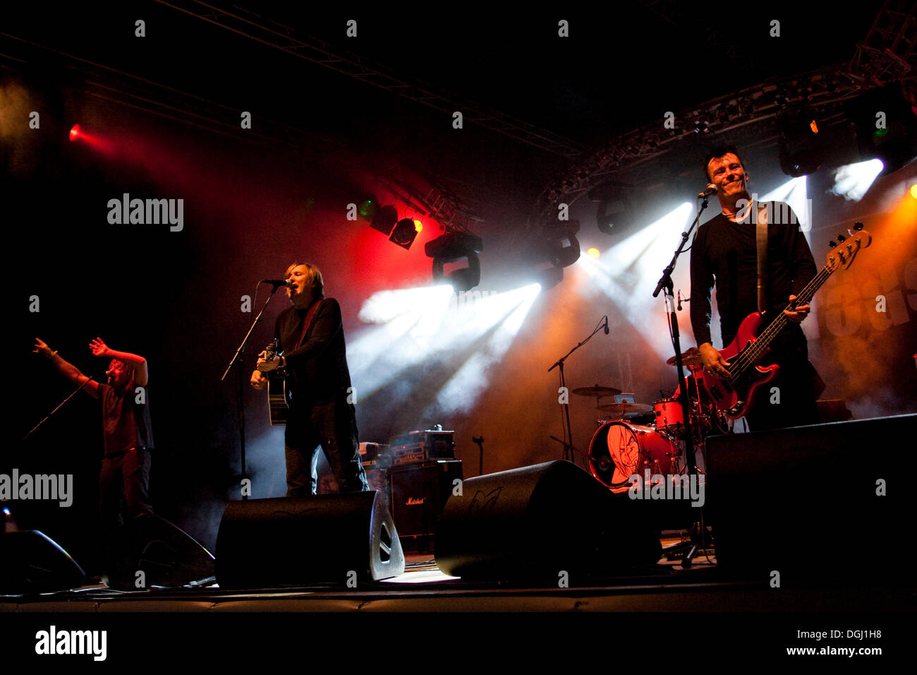The German punk band Die Schroeders live at the Openquer open air music ...