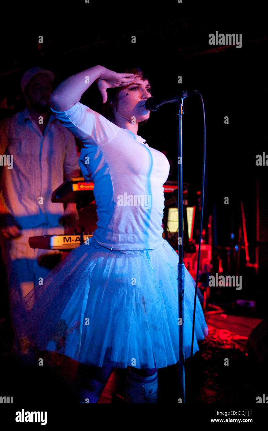 Jen Bender, singer and frontwoman of the German electro pop band ...