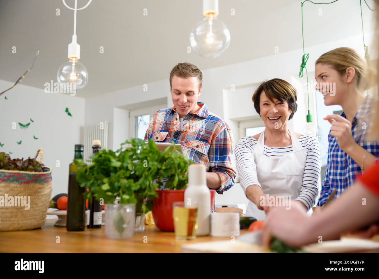 Grown up son and mother at home hi-res stock photography and images - Alamy