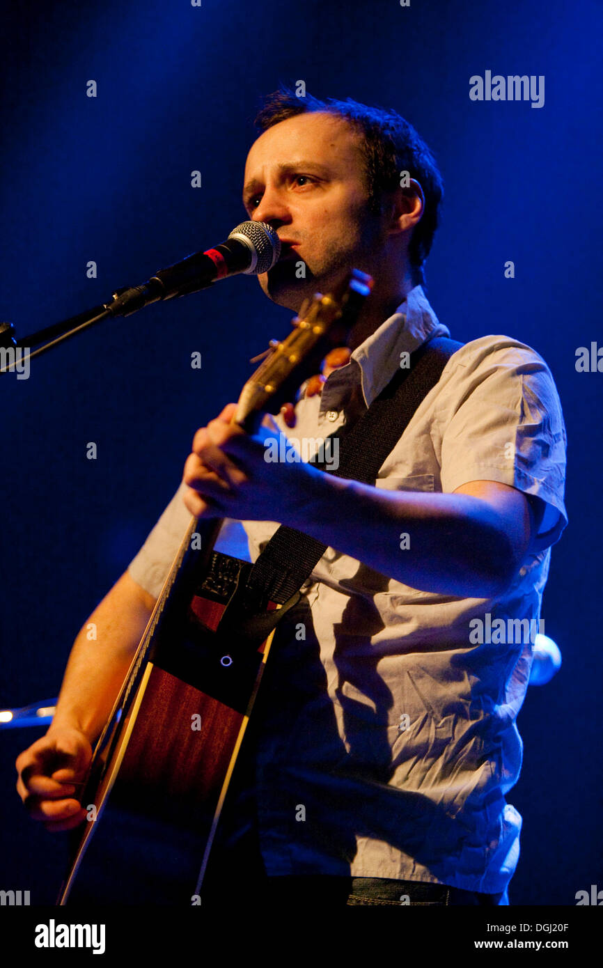 The French singer and songwriter Julien Pras live in the Treibhaus ...