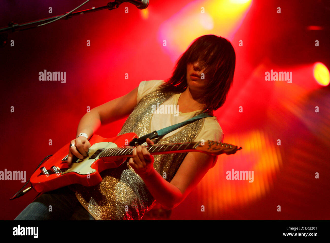 The British rock singer and guitarist Charlotte Hatherley, ex-Ash, live ...