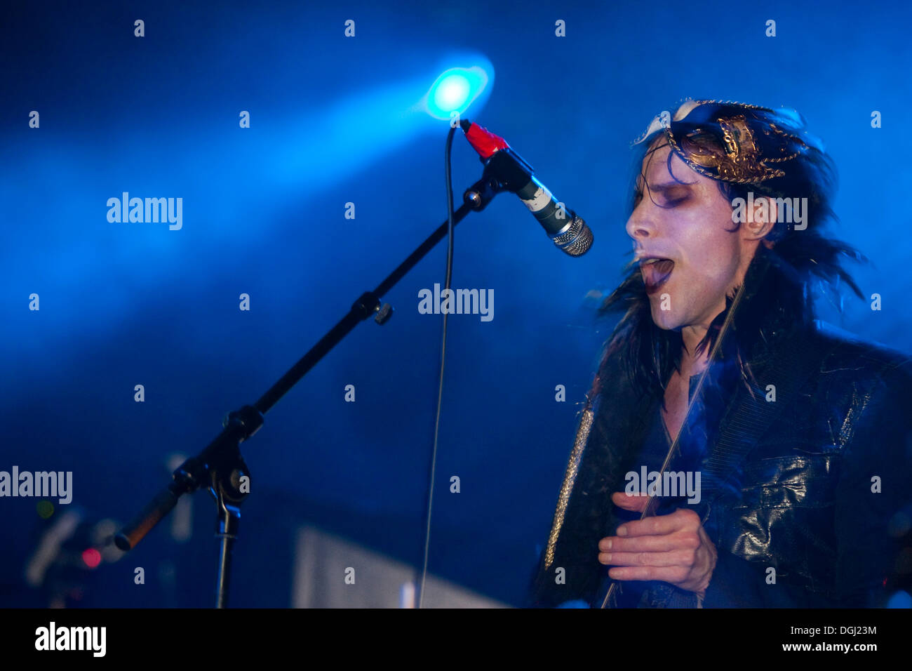 The British glam rock singer and musician Chris Corner live with his ...