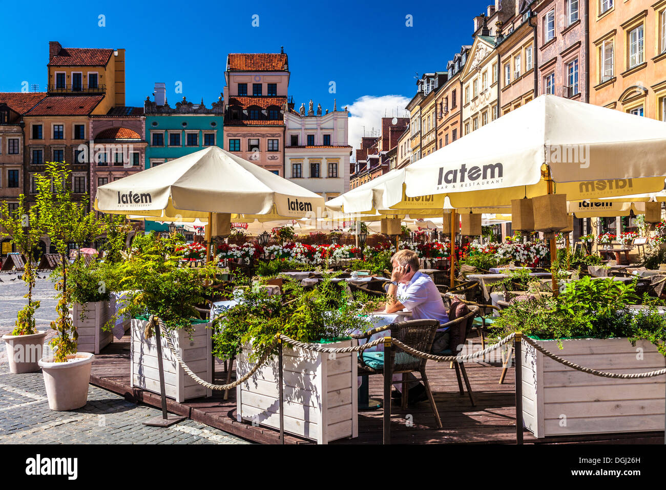 Summer in Stary Rynek in Warsaw Stock Photo - Alamy