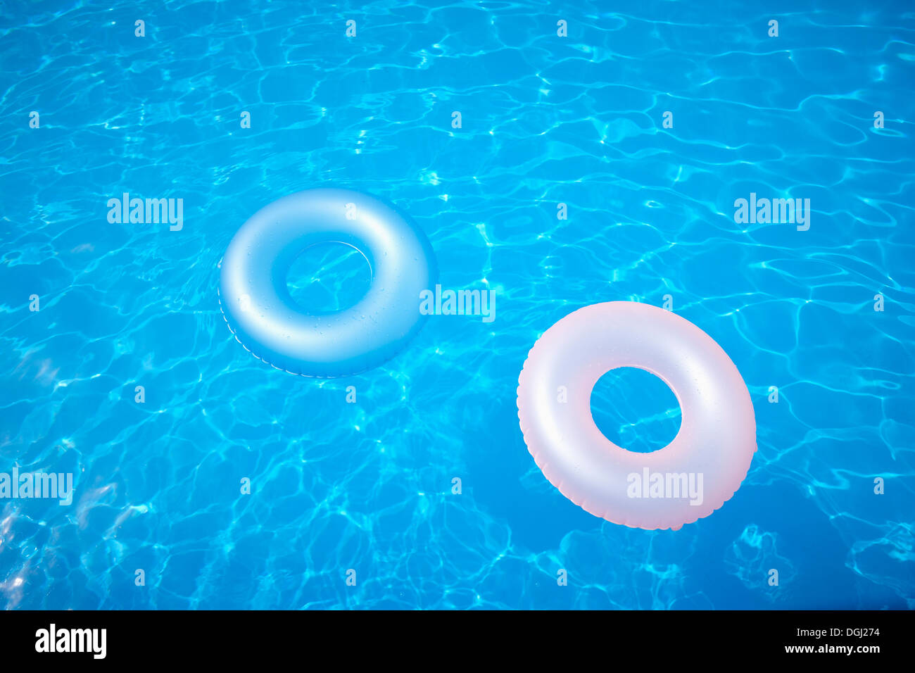 swimming tubes in the water Stock Photo - Alamy