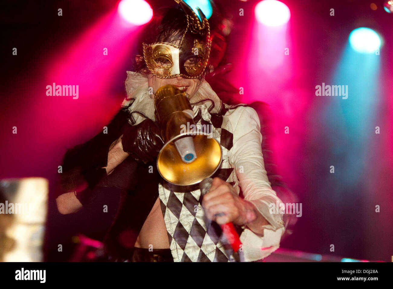 The British glam rock singer and musician Chris Corner live with his ...