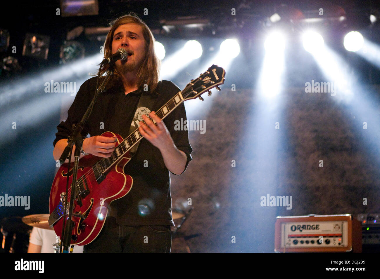 Joachim Setlik, singer and front man of the Swiss pop band Sheila She ...