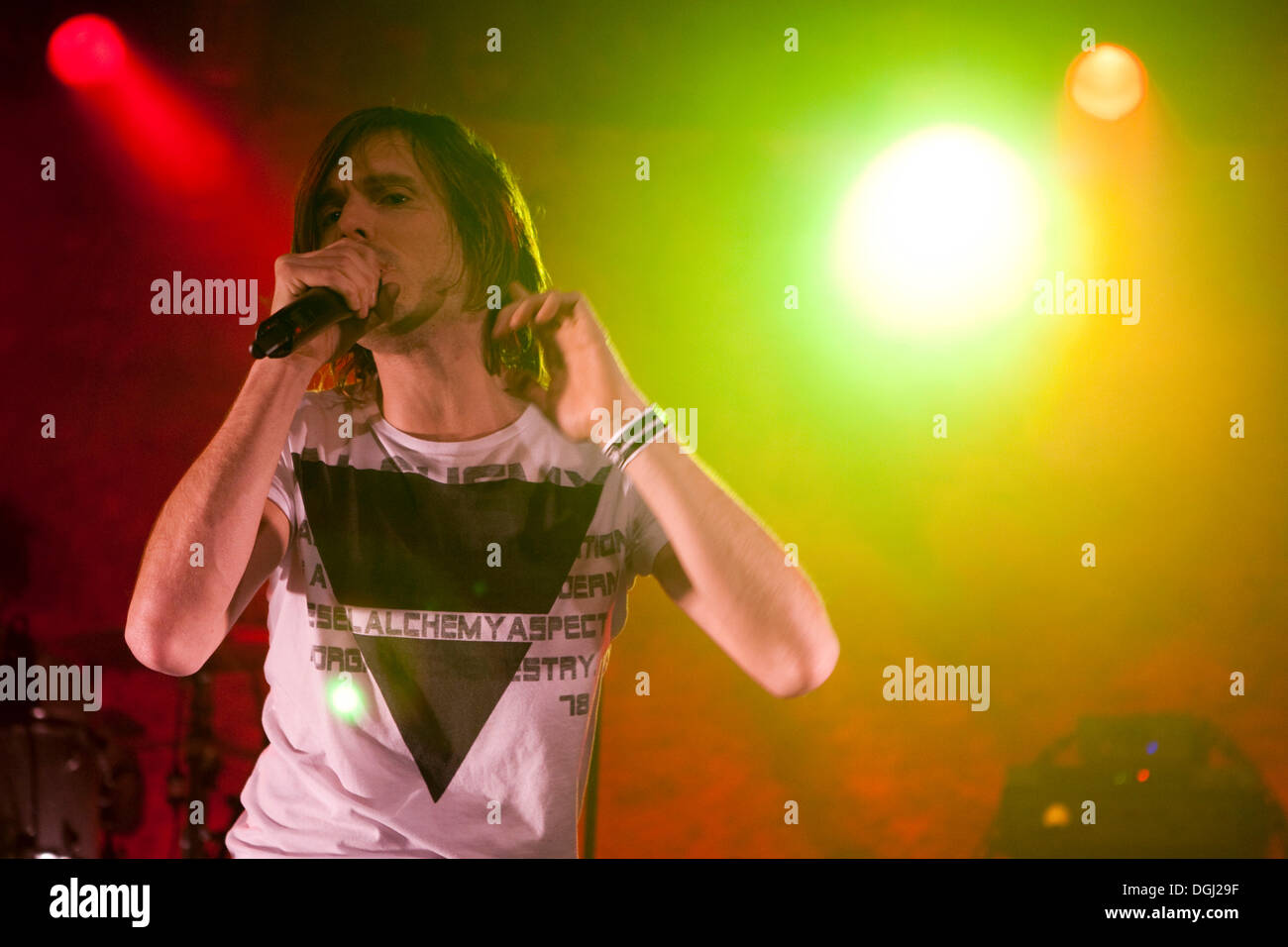 Adrian Sieber, singer and front man of the Swiss pop band Lovebugs ...