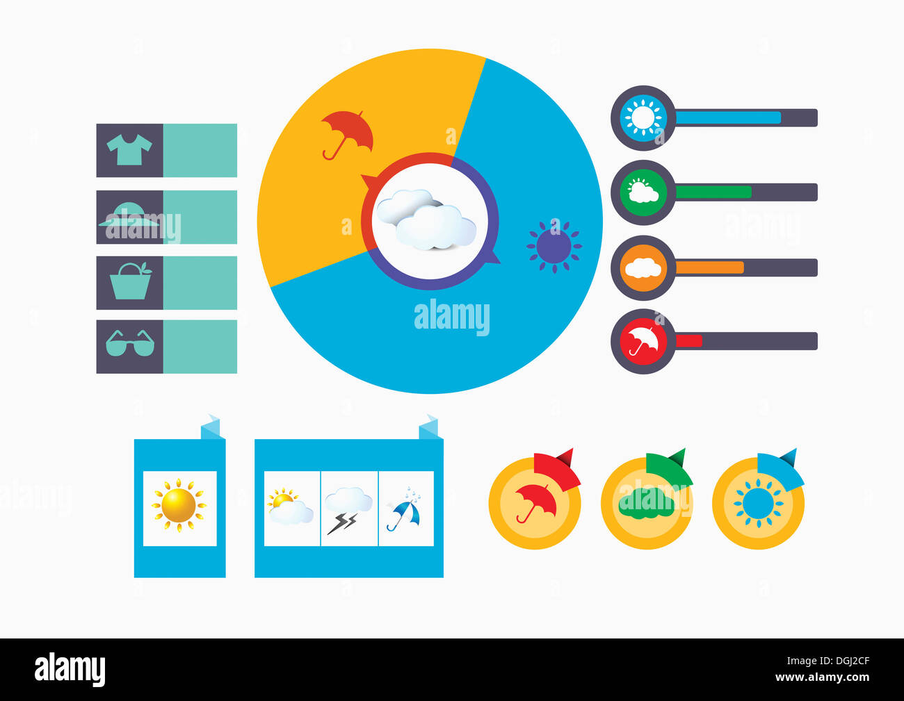 an illustration of different diagrams Stock Photo - Alamy