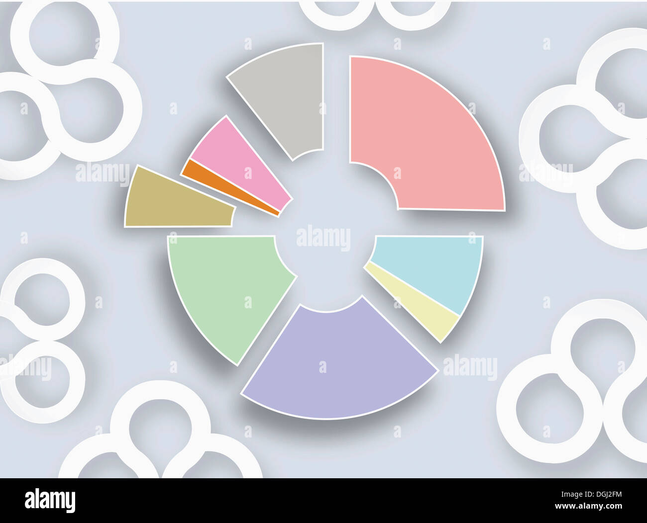 an illustration of a pie diagram Stock Photo - Alamy