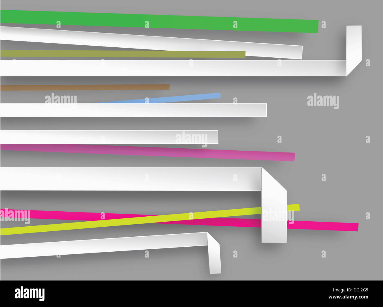 an illustration of different color lines Stock Photo - Alamy