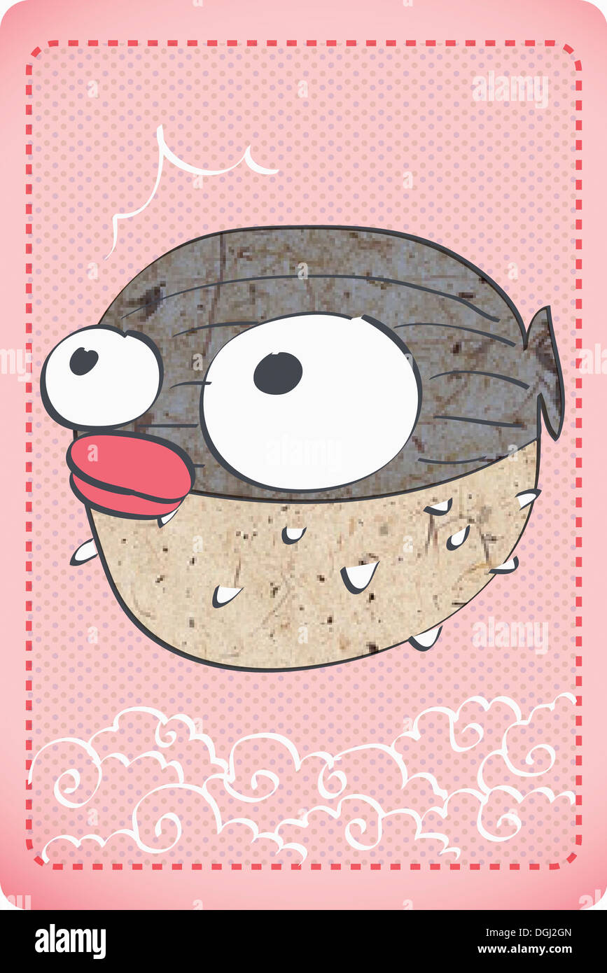 an illustration of a blow fish Stock Photo - Alamy