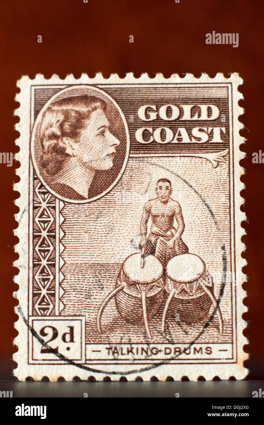 British colonial Gold Coast postage stamp Stock Photo - Alamy