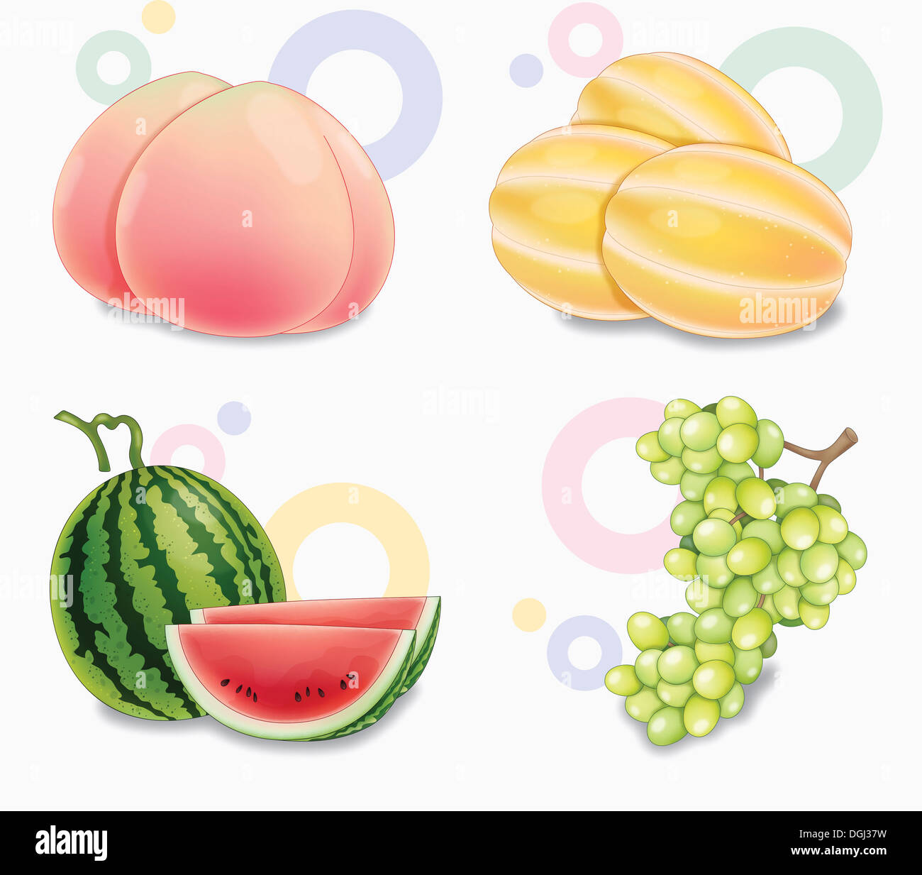 a set of images related to fruits Stock Photo - Alamy
