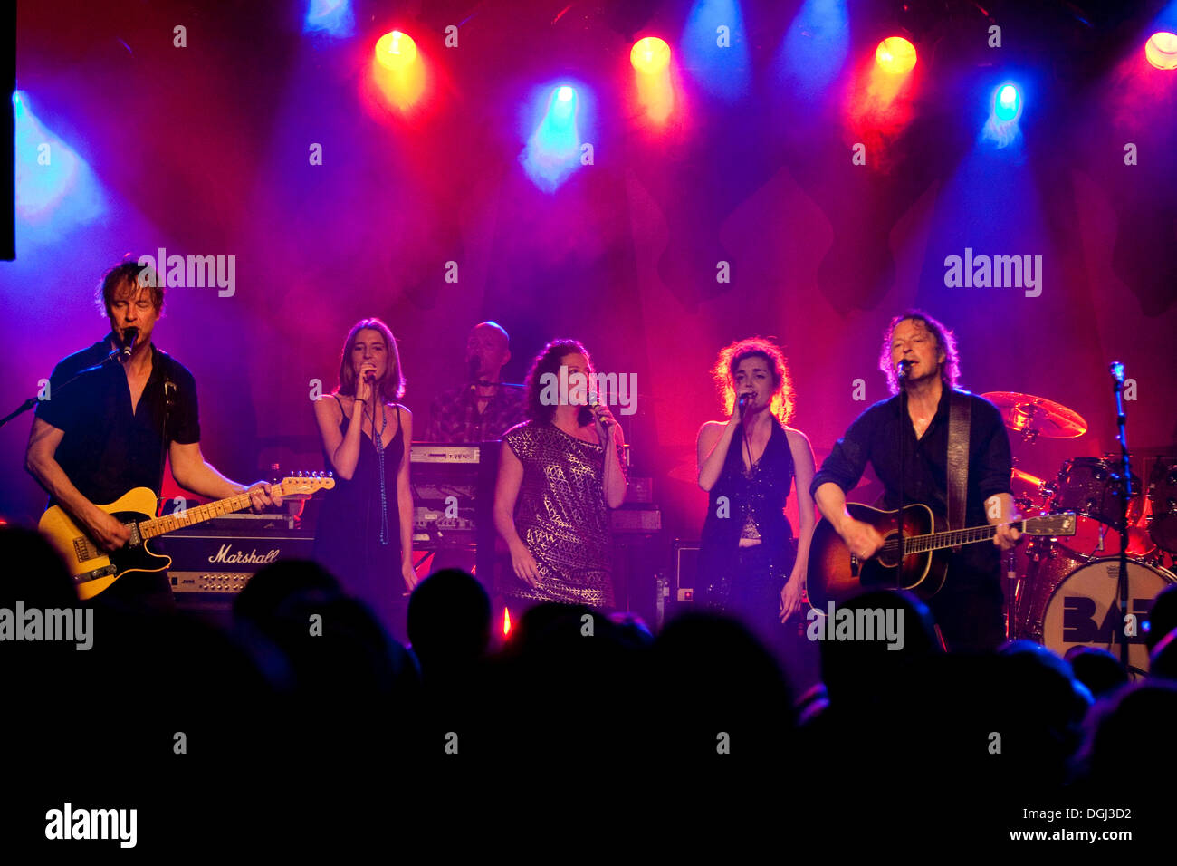 The German cult band BAP and Ganes, background singers of Hubert von ...