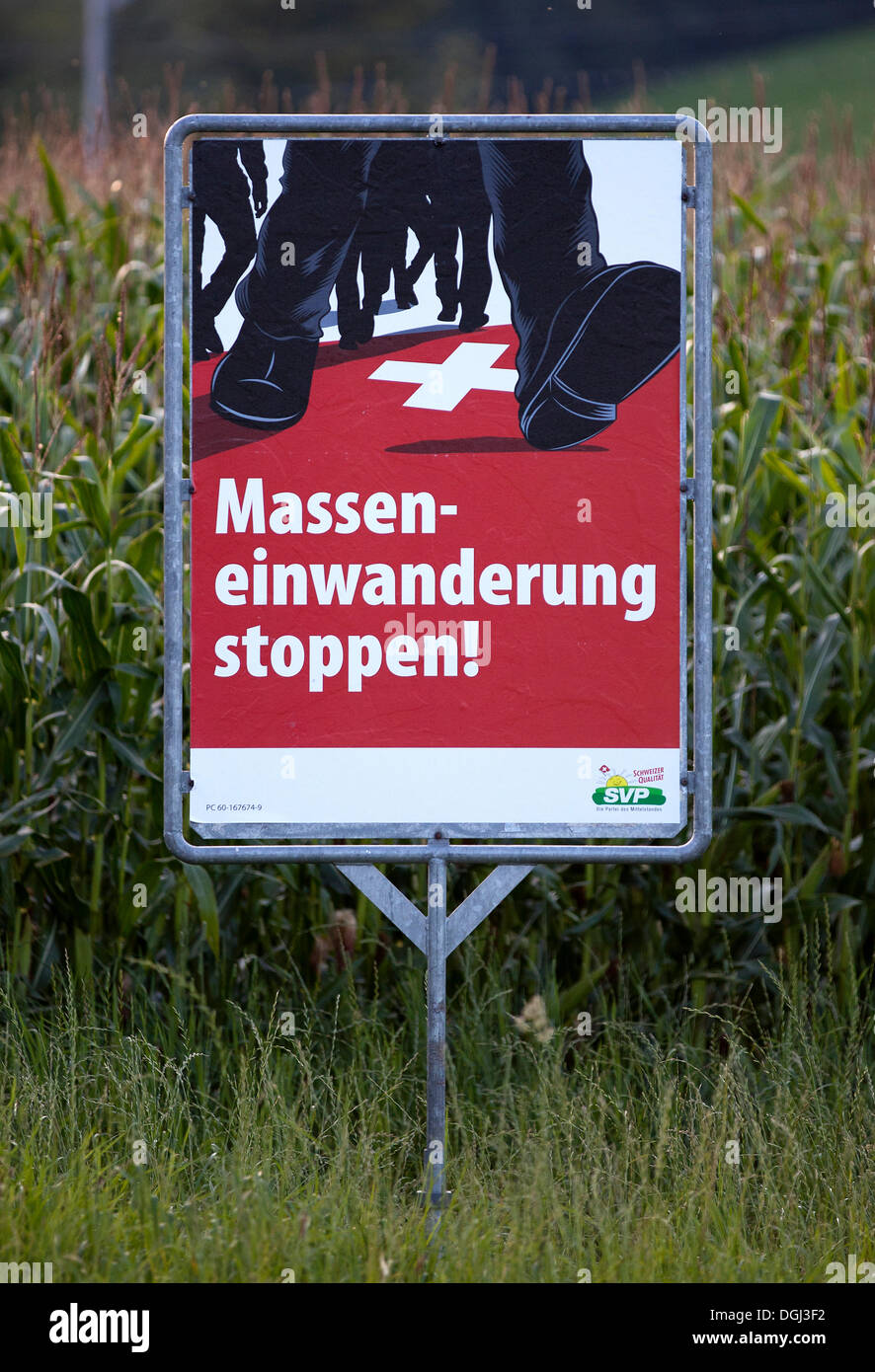 Stop mass immigration poster hi-res stock photography and images - Alamy