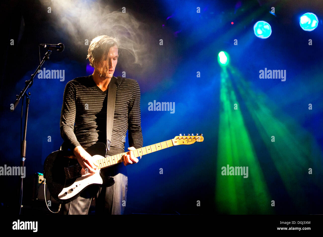 Markus Burri of the Swiss band Portobello playing live at the Schueuer ...