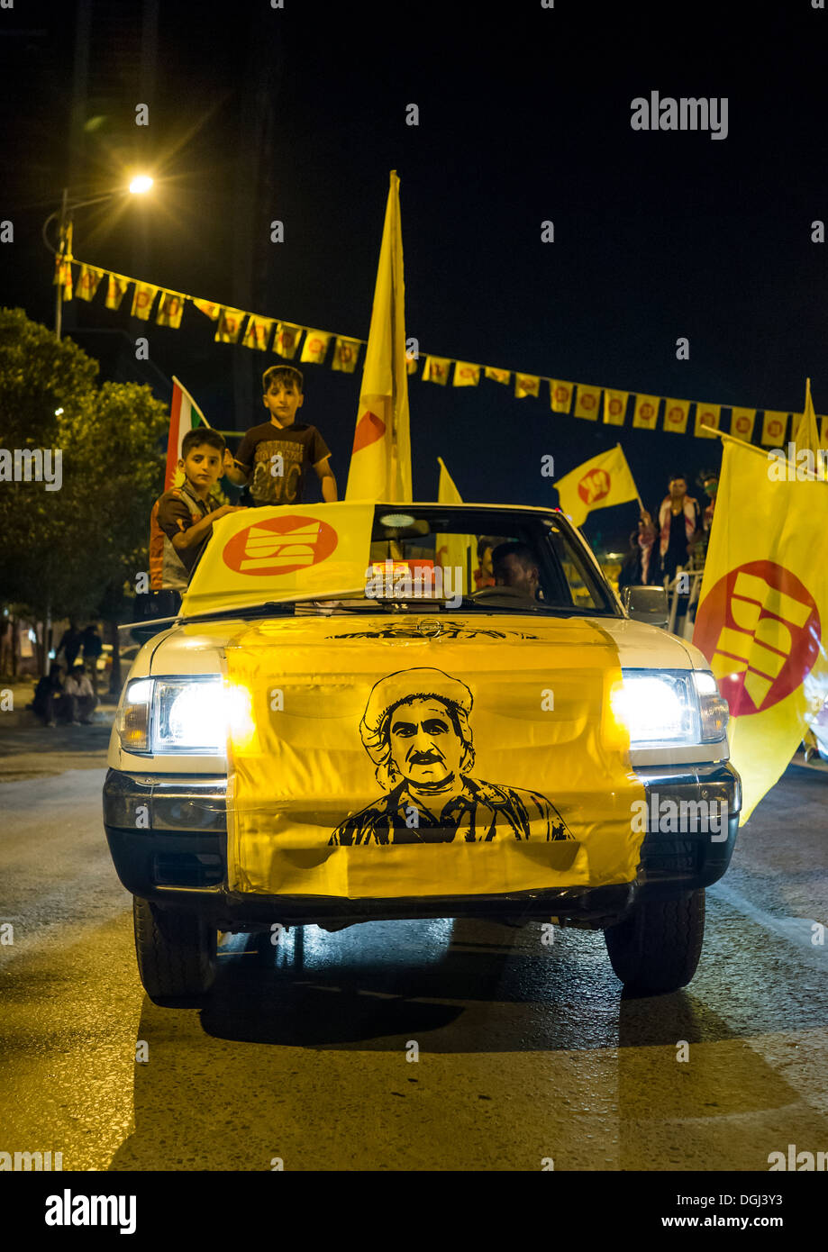 Kdp Meeting During Elections, Suleymanyah, Kurdistan, Iraq Stock Photo ...