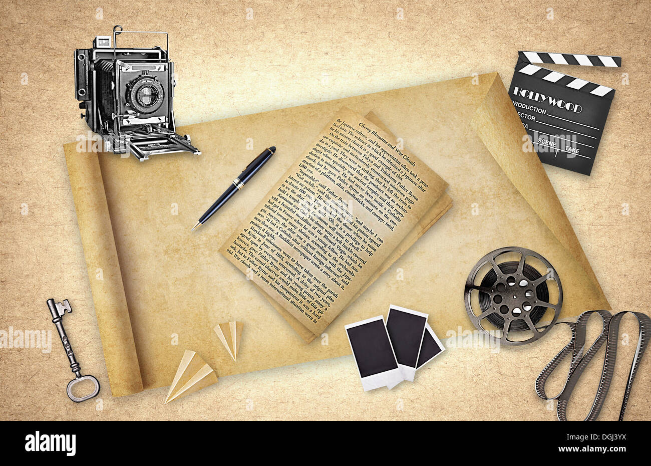 Film script paper hi-res stock photography and images - Alamy