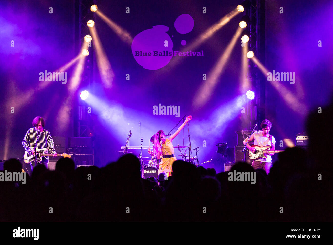 The British folk-pop singer Kyla La Grange performing live at ...