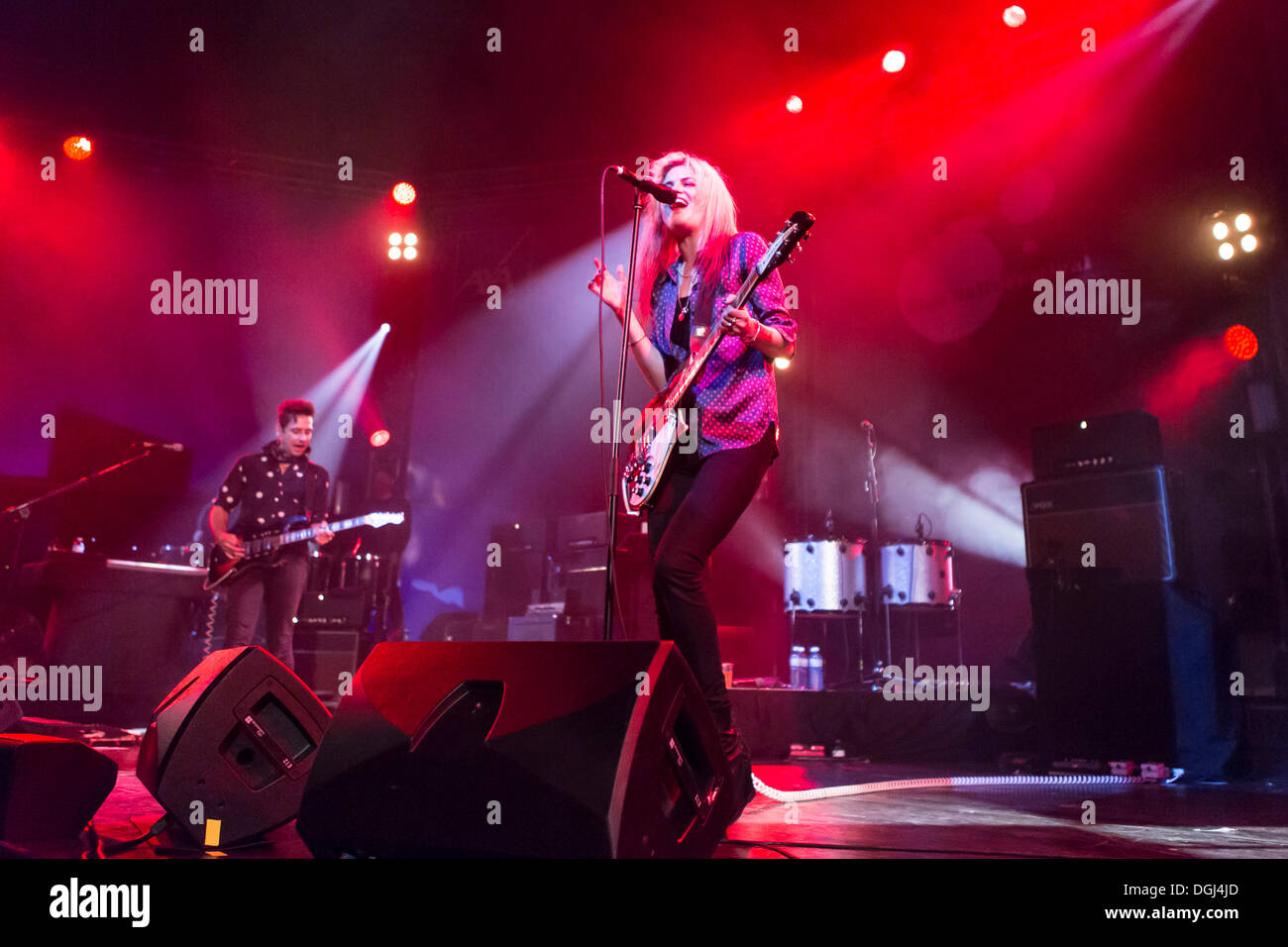 The Anglo-American rock band "The Kills" performing live at ...