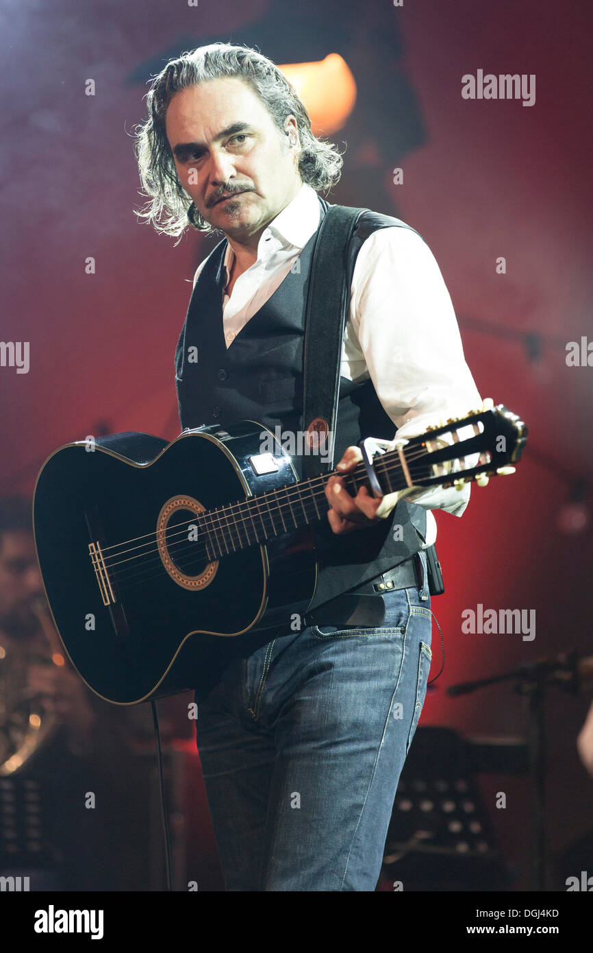 Swiss chansonnier Stephan Eicher performing live at the Luzerne Hall of ...