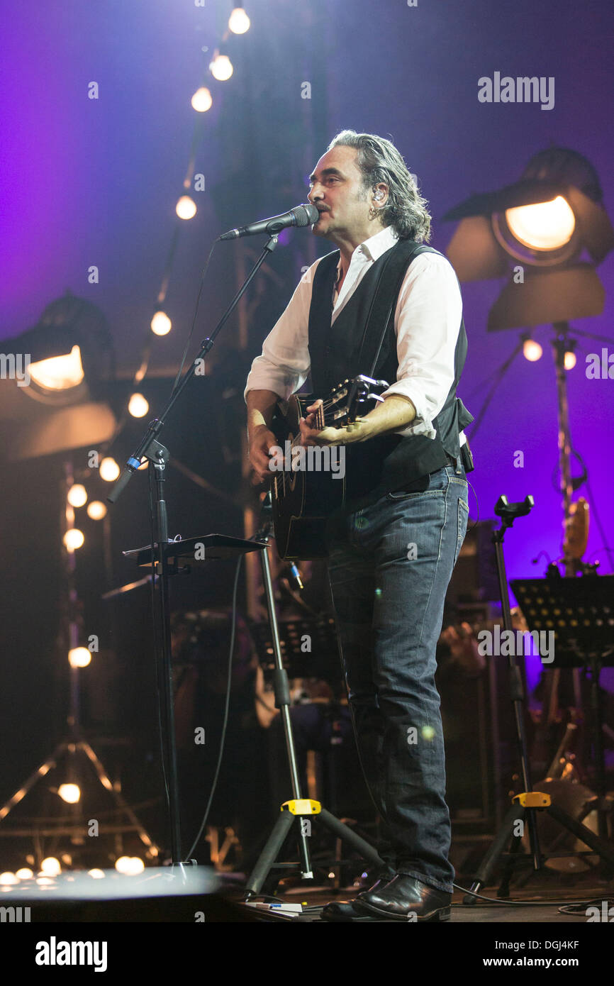 Swiss chansonnier Stephan Eicher performing live at the Luzerne Hall of ...