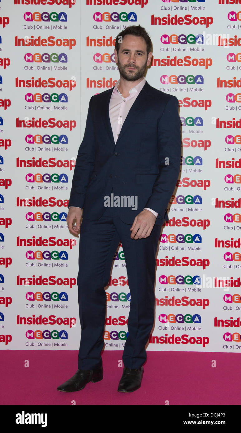 London, UK. 21 October 2013. Hollyoaks actor Ayden Callaghan at the ...