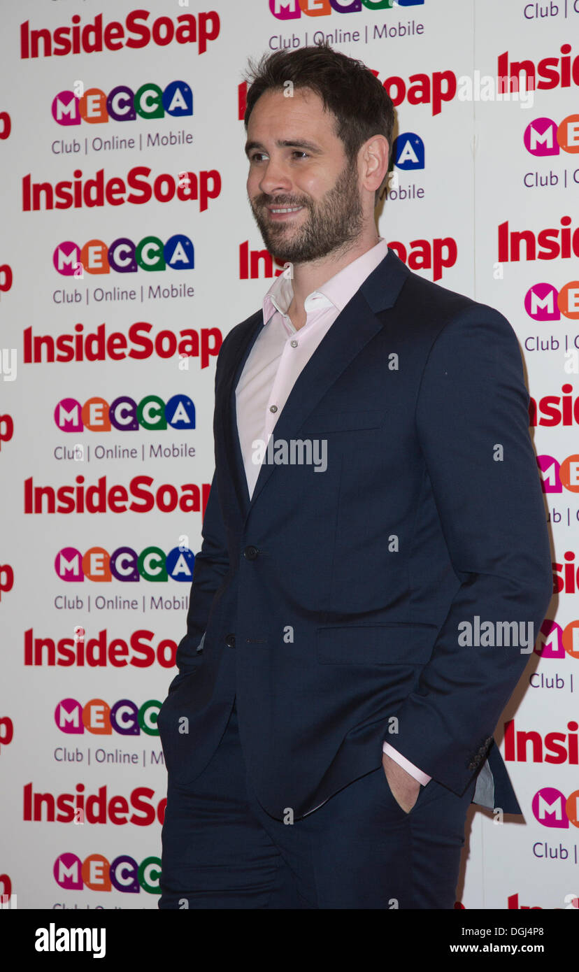 London, UK. 21 October 2013. Hollyoaks actor Ayden Callaghan at the ...