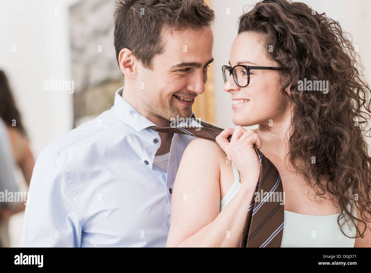 Tie woman hi-res stock photography and images - Alamy