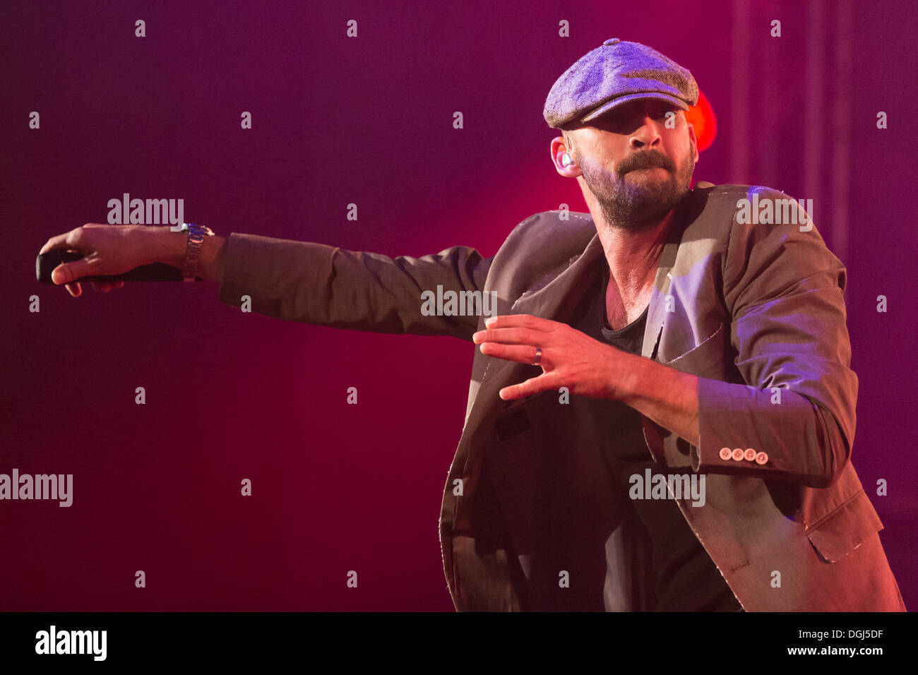 The German reggae singer and musician Tilmann Otto, aka "Gentleman ...