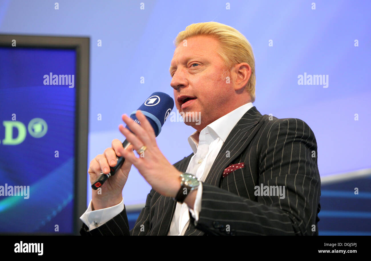 Former German tennis professional Boris Becker presents his book 'Das ...