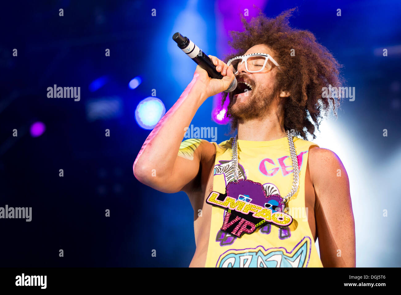 Singer and frontman Redfoo, Stefan Kendal Gordy, from the American ...