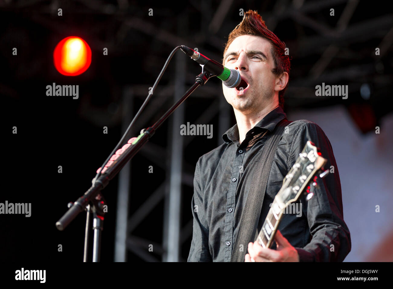 Singer and frontman Justin Sane from the U.S. political punk band Anti ...