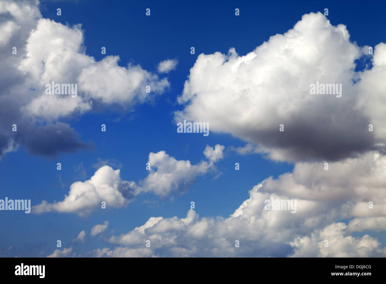 Blue sky with clouds in nice day Stock Photo - Alamy