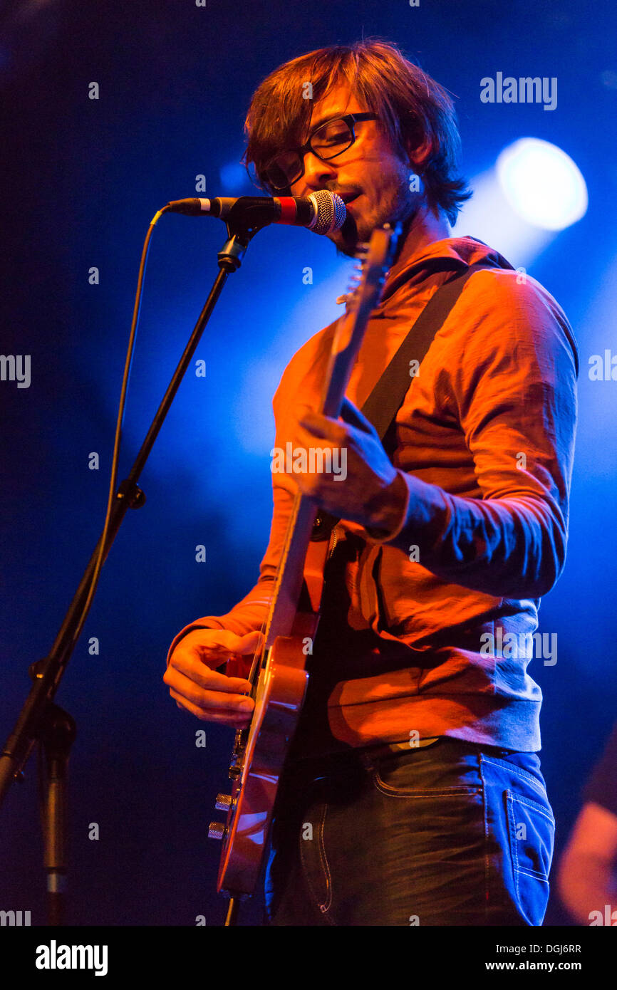 Swiss singer and musician Michel Gsell, alias Guy Vincent, performing ...
