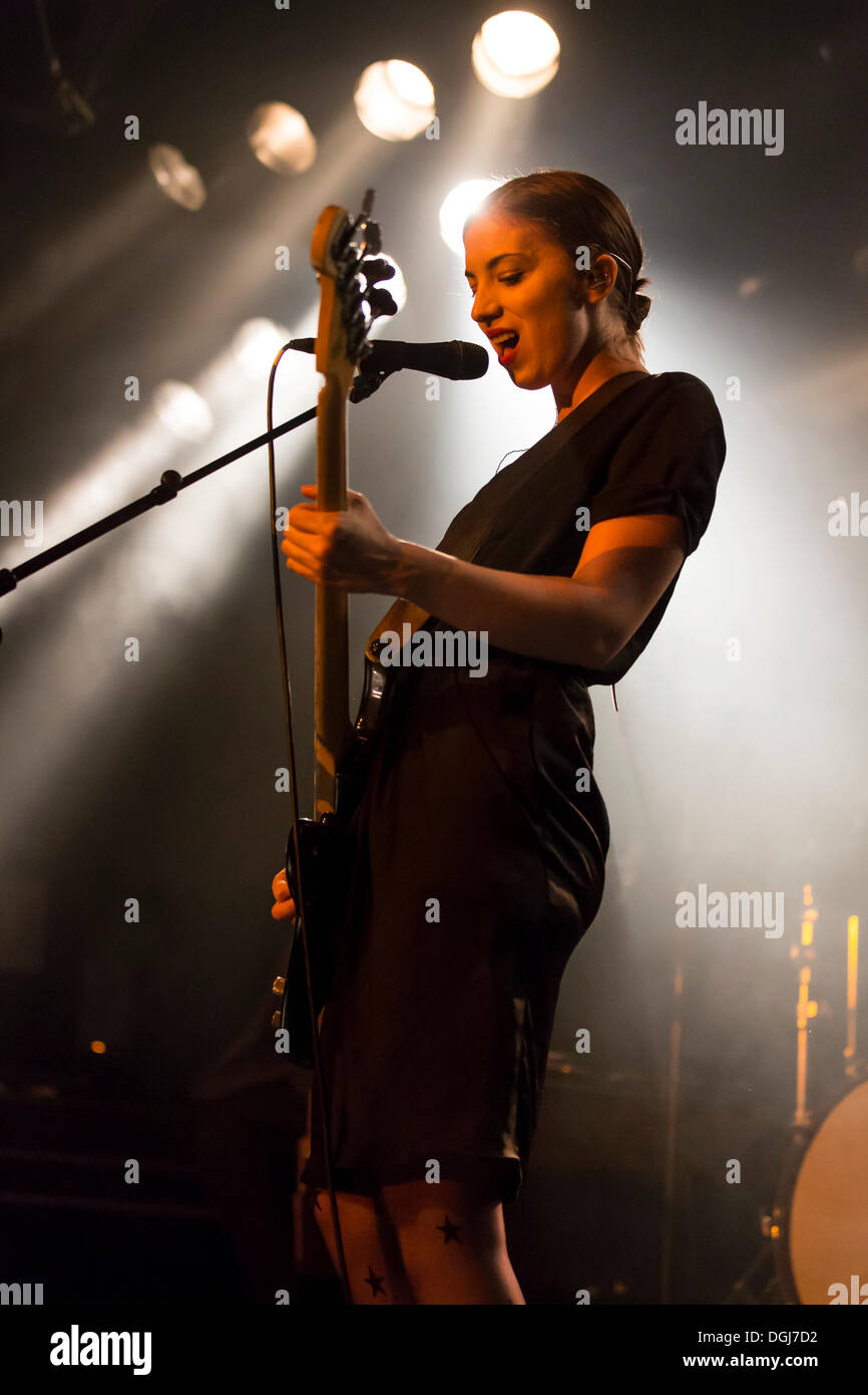 Bassist Betty Fischer from the Swiss indie rock band My Heart Belongs ...