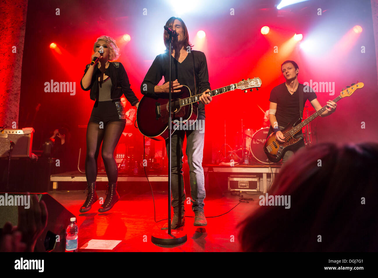 Canadian-Swiss singer Rykka, alias Christina Maria, and lead singer and ...