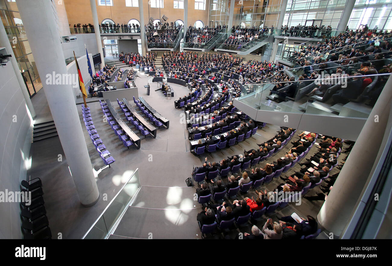 Berlin, Germany. 22nd Oct, 2013. Start of the constituent assembly of ...