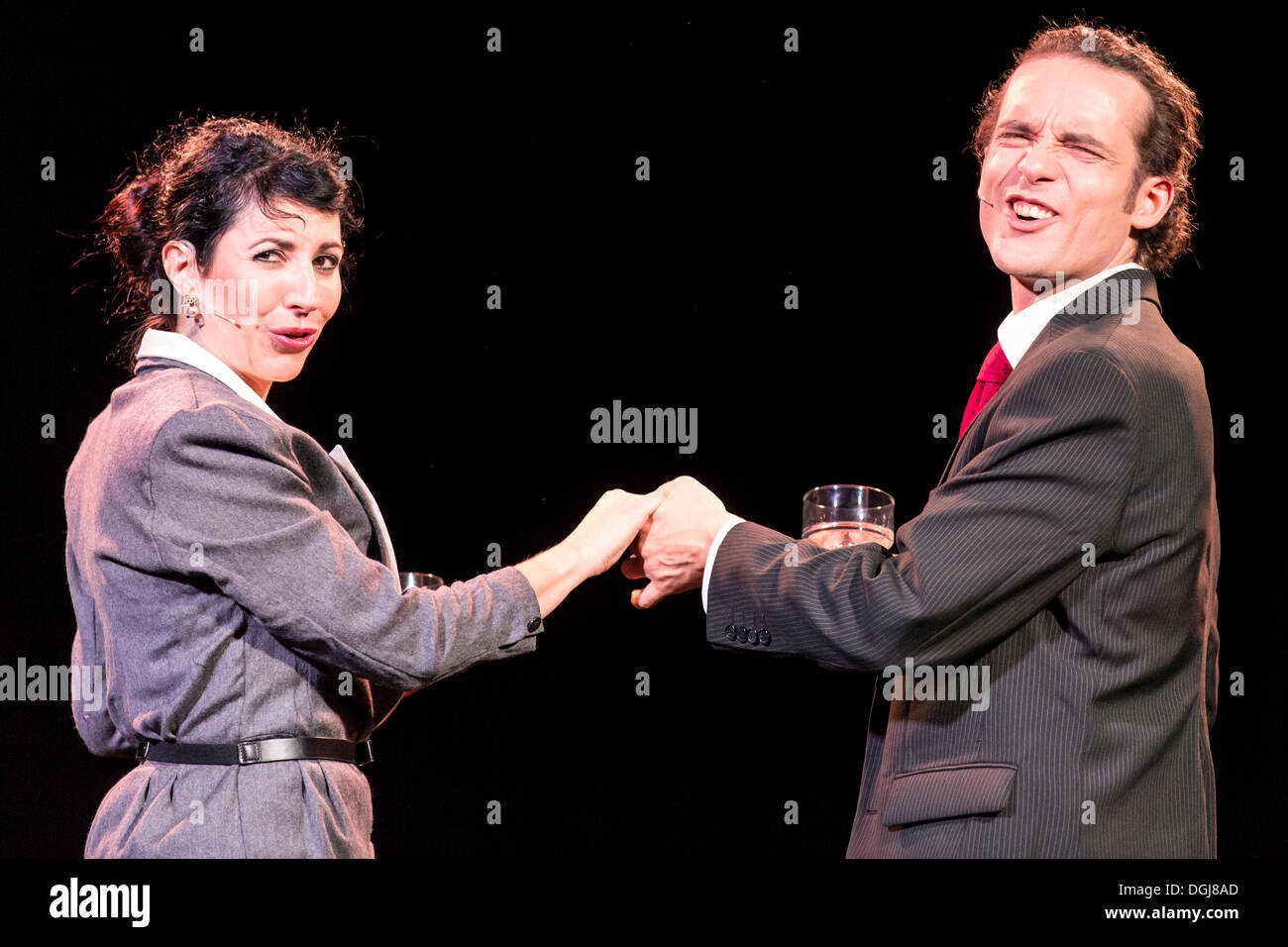 Musical "Chicago" with Irène Straub as Mary Sunshine and Aris Sas as ...