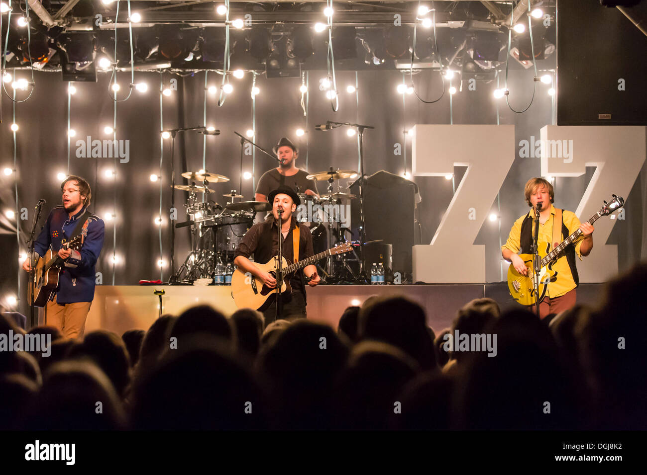 The Swiss band 77 Bombay Street, performing live at the Schueuer ...