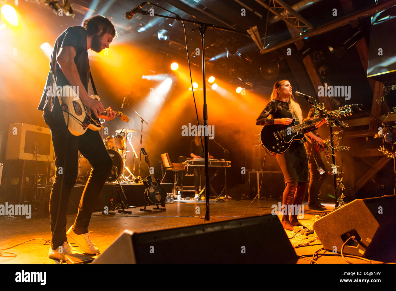 British folk-pop singer Kyla La Grange performing live in the Schueuer ...