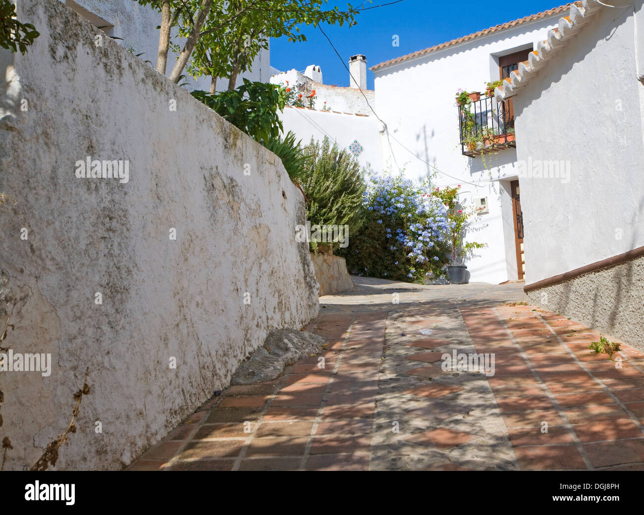 Comares village, Axarquía region, Malaga province, Andalusia, Spain ...