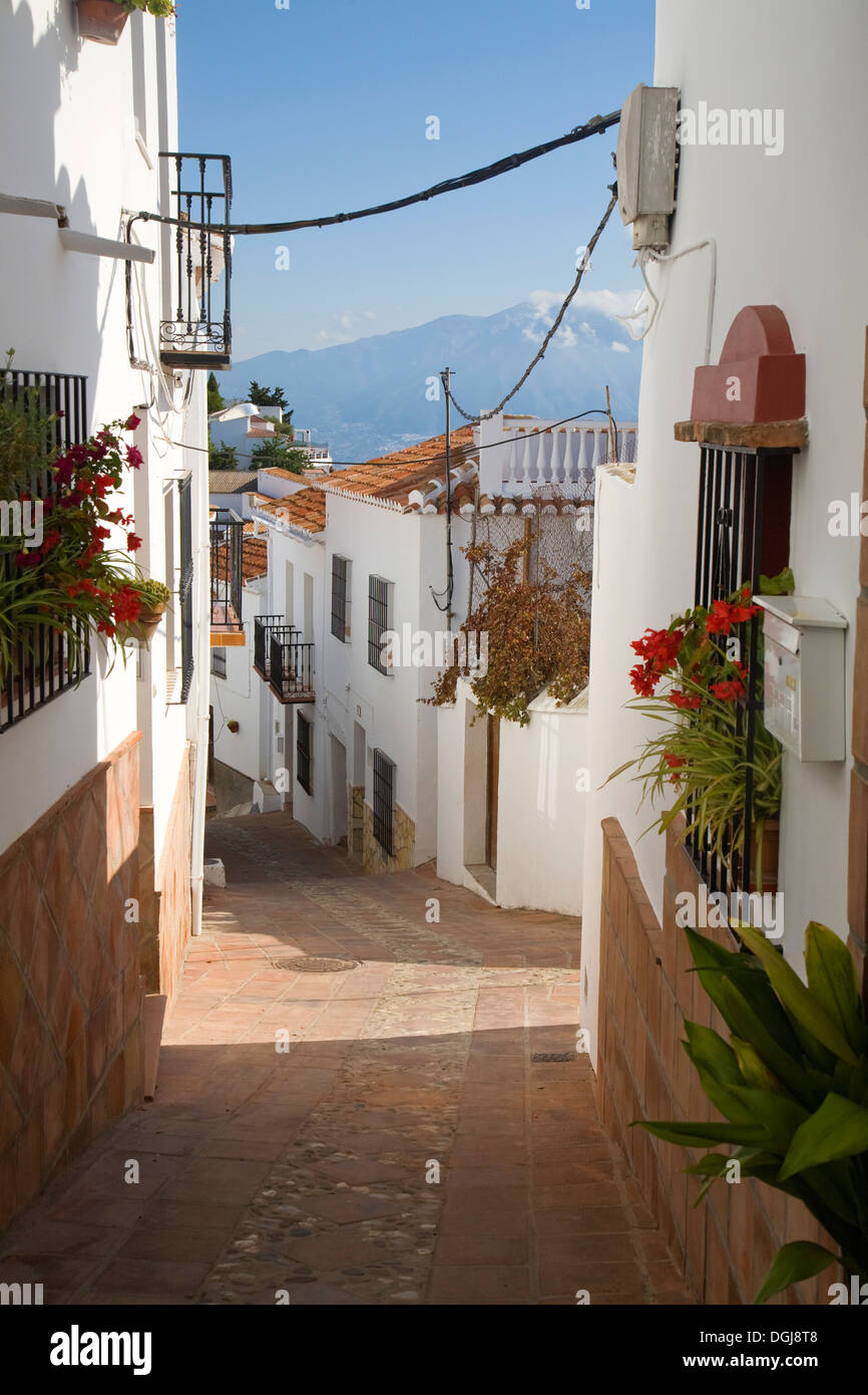 Comares village, Axarquía region, Malaga province, Andalusia, Spain ...
