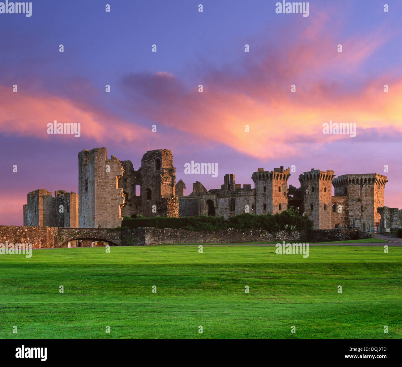Raglan castle view hi-res stock photography and images - Alamy