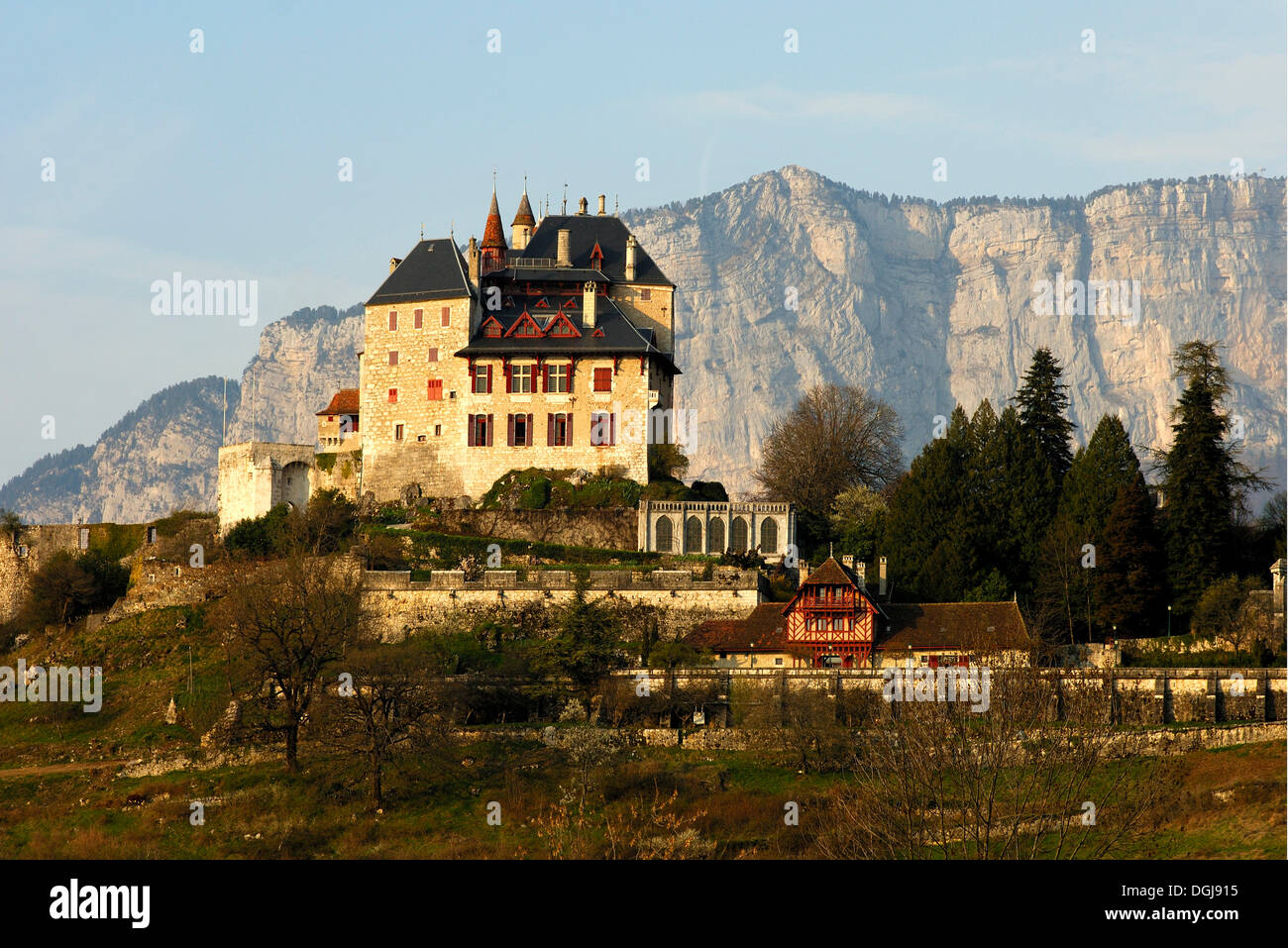 Castle Menthon, Menthon-Saint-Bernard, Savoy, France, Europe Stock ...