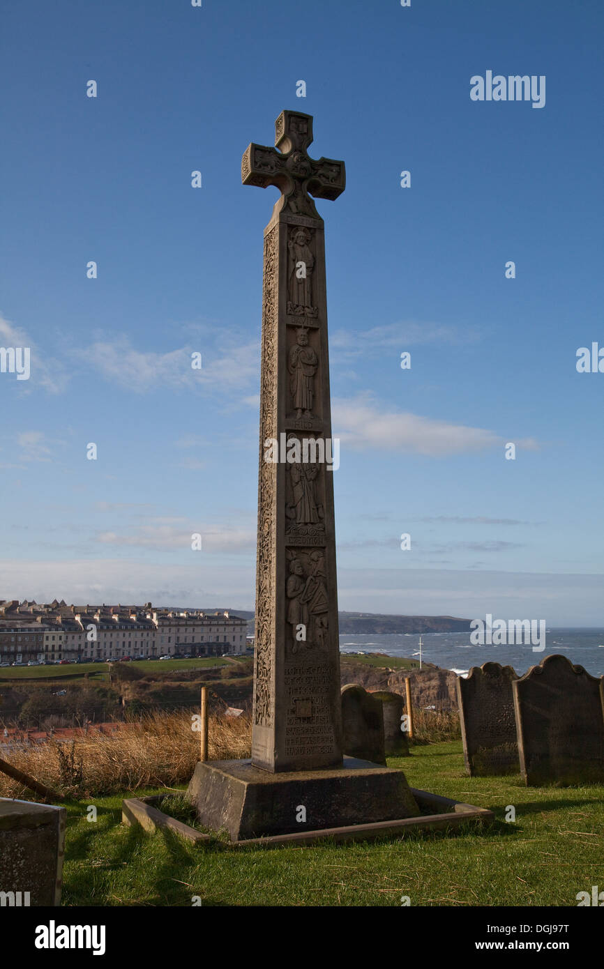 Anglo Saxon/ Celtic type cross, grave yard of saint mary the virgin ...