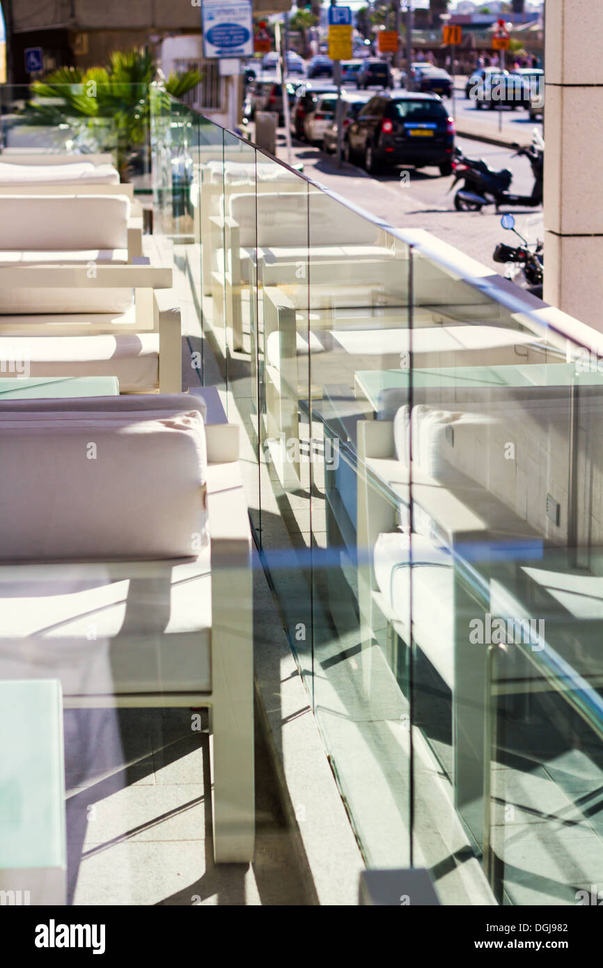 Beautiful stainless steel railings Stock Photo - Alamy