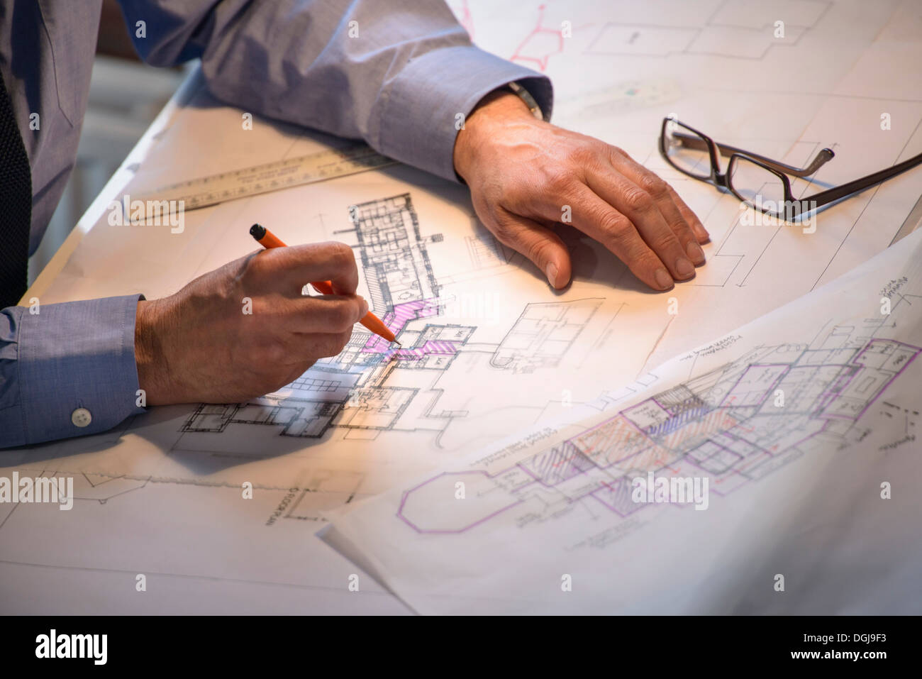 Architect Drawing Board High Resolution Stock Photography and Images ... Architect Drawing Board High Resolution Stock Photography and Images ...